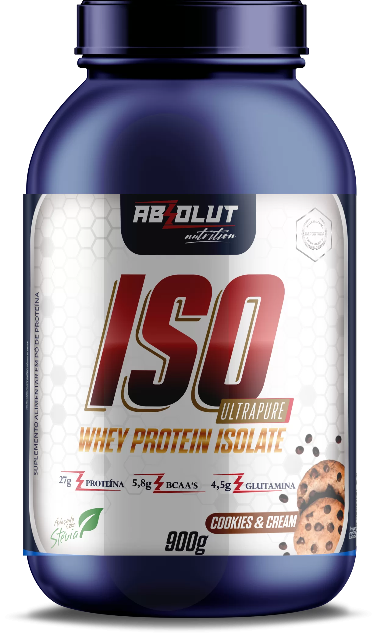 Whey Isolado 900g – Absolut Nutrition - Absolut Nutrition Suplementos Alimentares